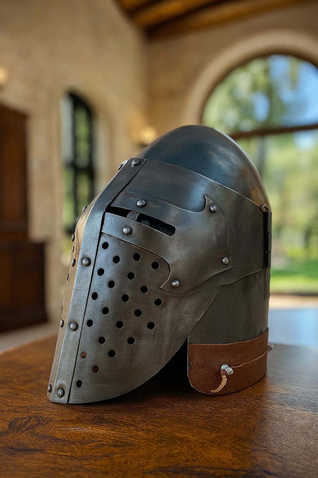 Medieval Griffon Crusader Bascinet Helmet | Hand-forged Knight Armor ...