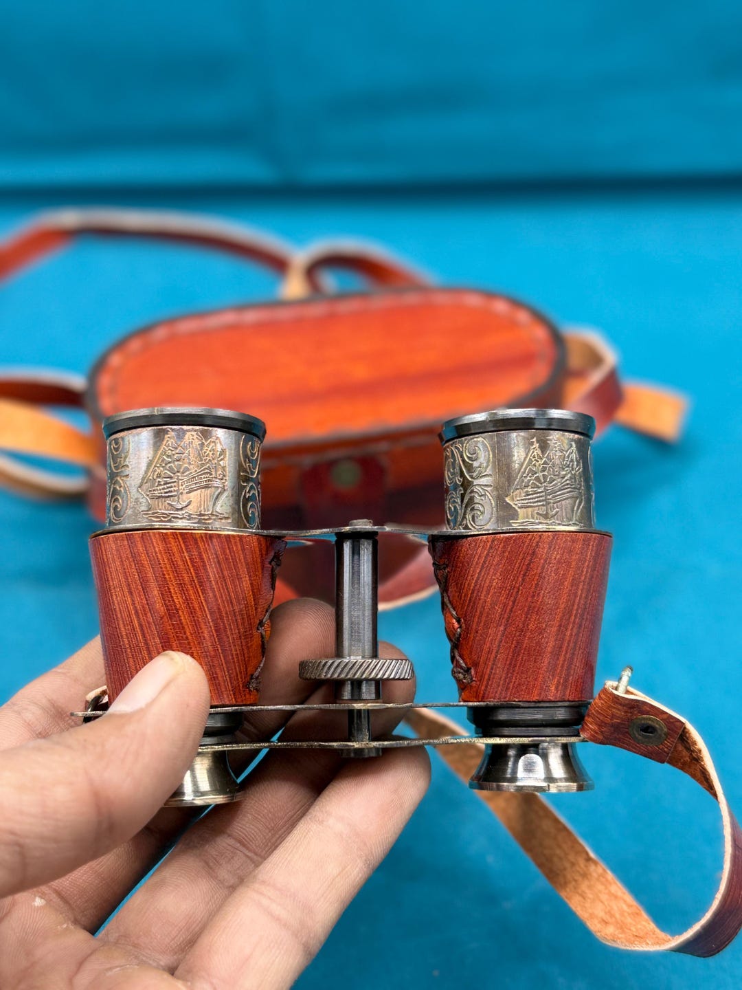 Vintage Maritime Brass Binocular Nautical Vintage Spyglass Scope With ...