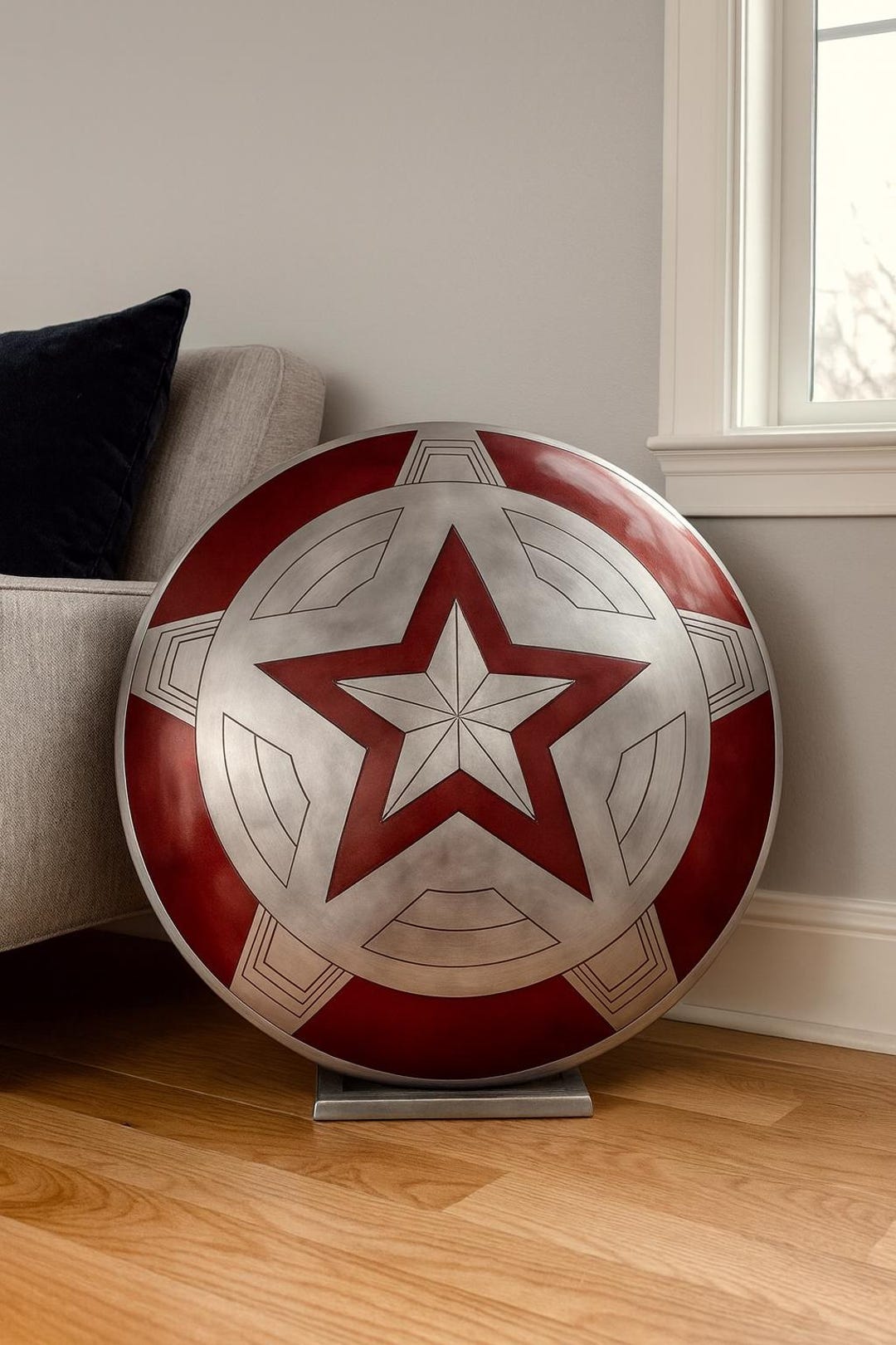 Marvel Red Guardian Shield – Metal Cosplay Prop | Superhero Gift ...