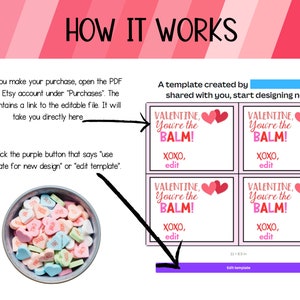 Valentine's Day Lip Balm Printable Cards, You're the Balm Valentine ...