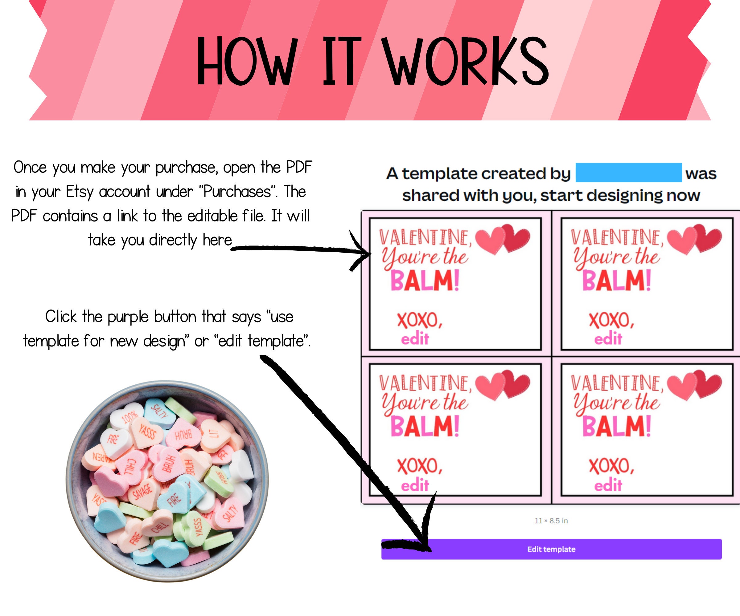 Valentine's Day Lip Balm Printable Cards, You're the Balm Valentine ...