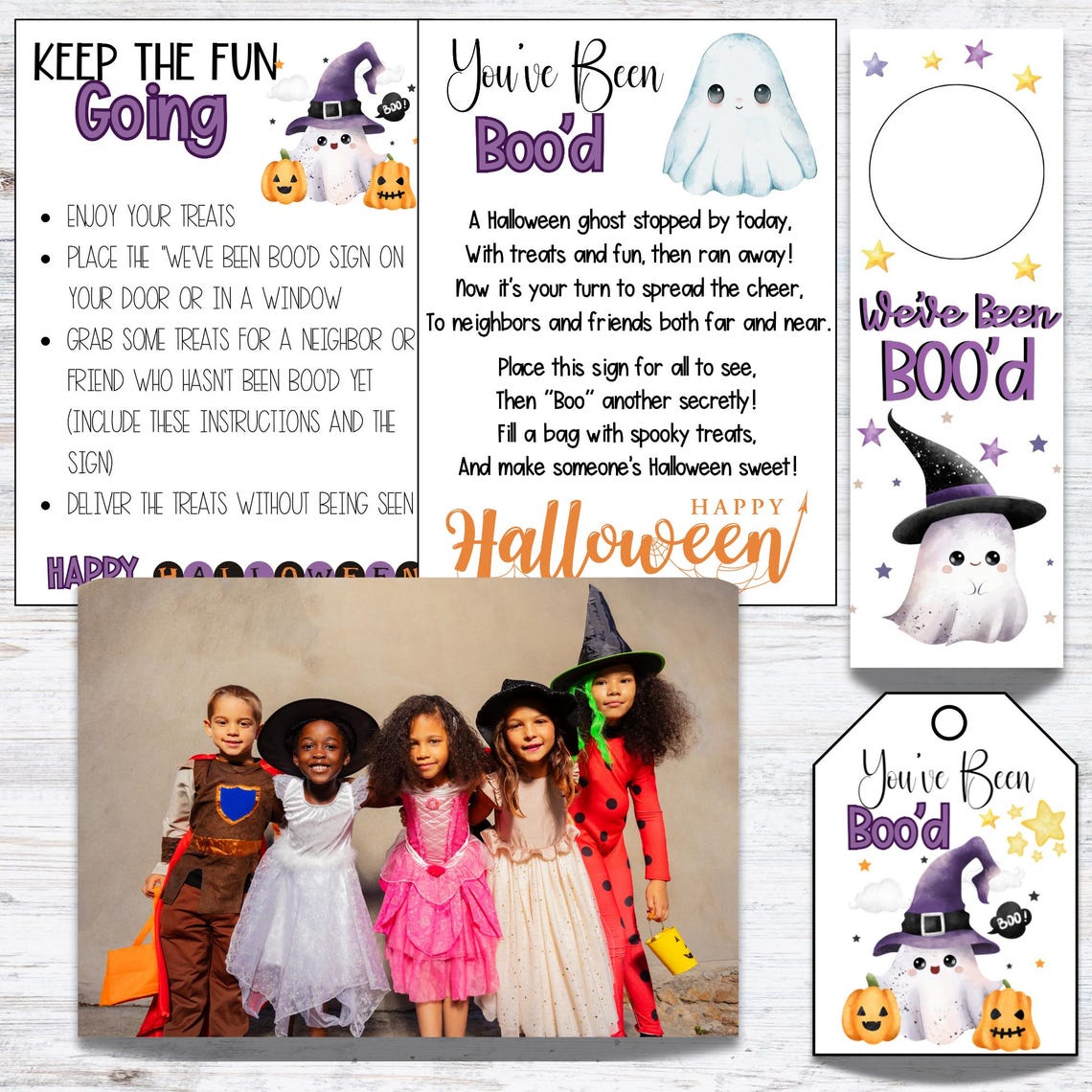 You've Been Booed Sign: Halloween Printable Kit (instant Download) - Etsy