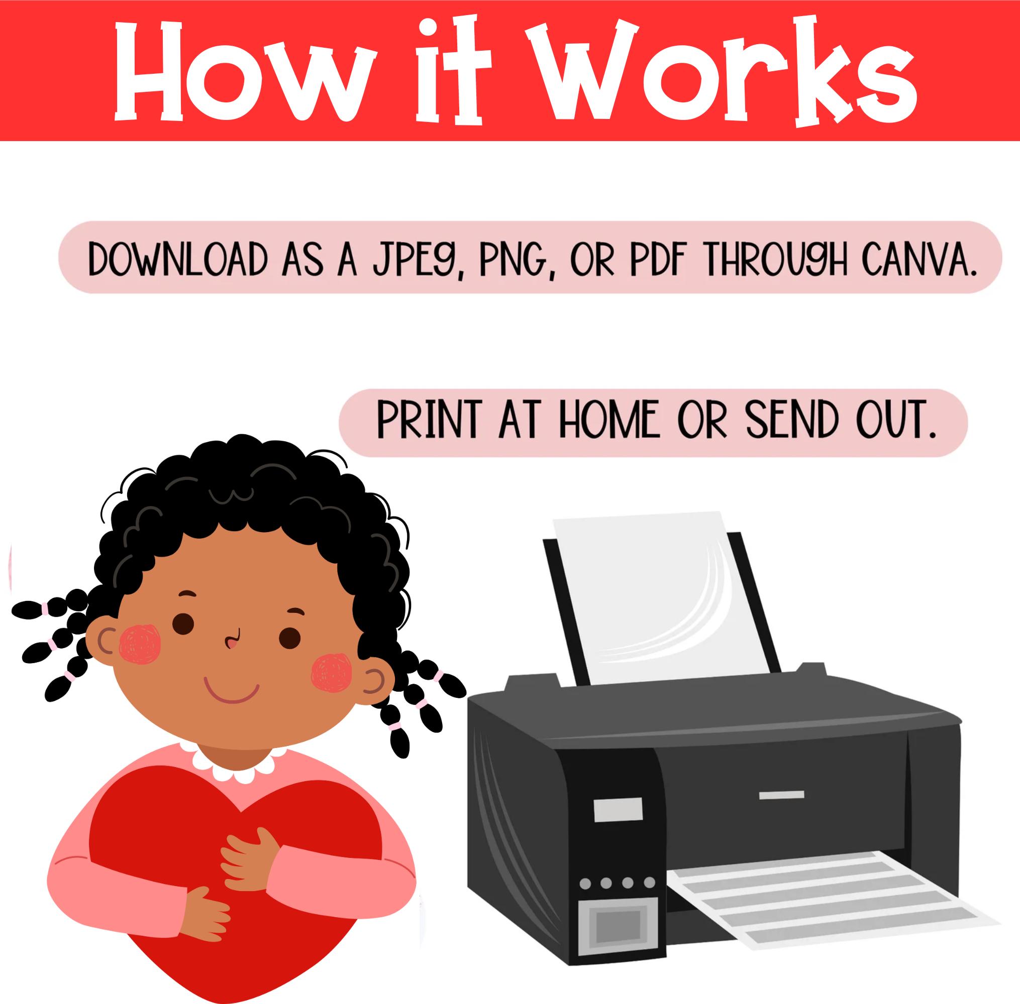 Editable Ninja Valentine’s Day Cards – Instant Download | Printable ...