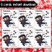 Editable Ninja Valentine’s Day Cards – Instant Download | Printable ...