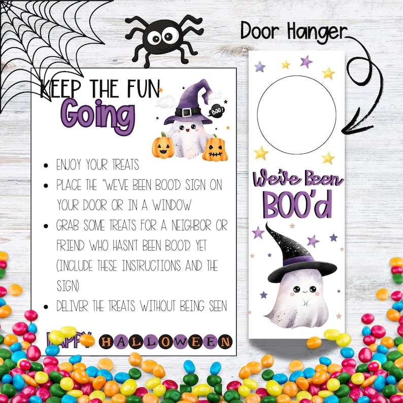 You've Been Booed Sign: Halloween Printable Kit (instant Download) - Etsy