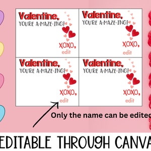 Printable Valentine's Day Cards, Classroom Valentine's Day Cards for ...