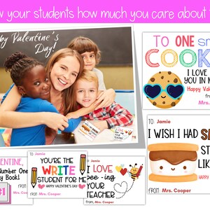 Printable Valentine's Day Cards From Teacher to Student, Classroom ...