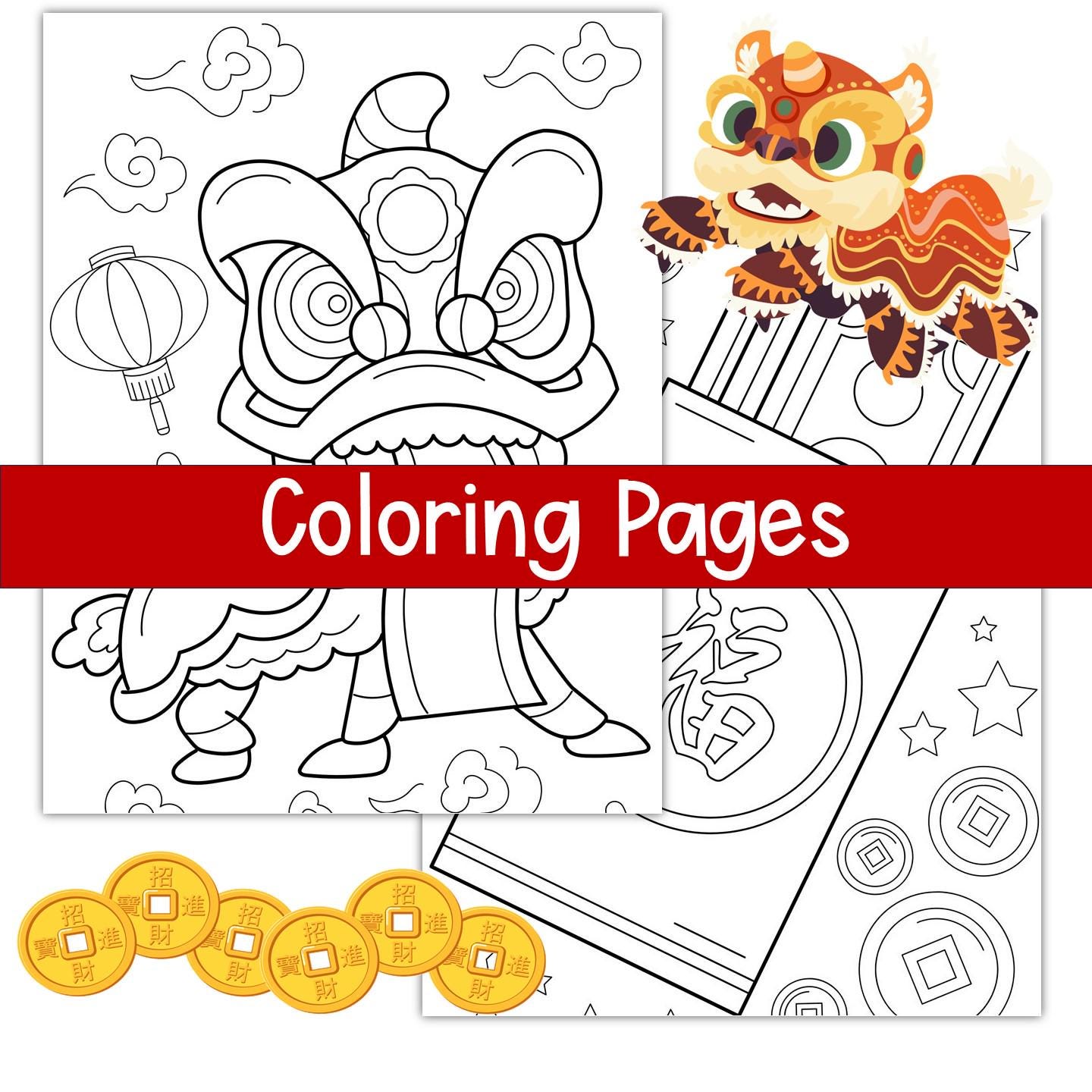 Lunar New Year Activities: Mini Book & Craft for Kids - Etsy