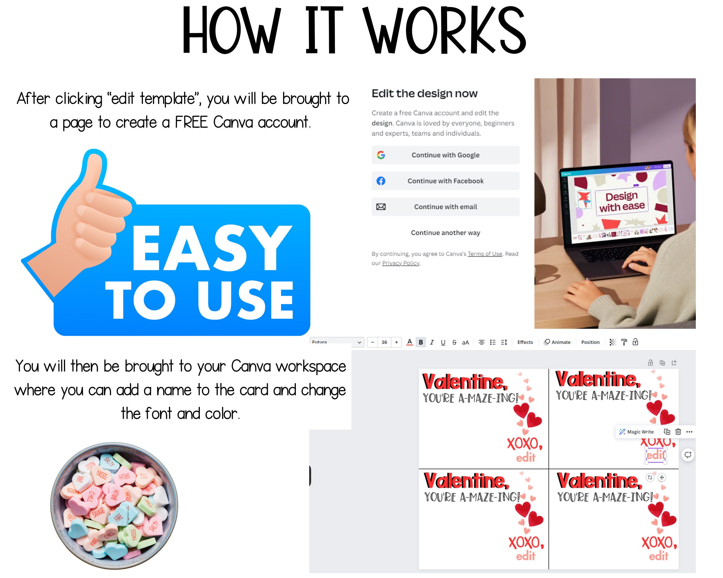 Printable Valentine's Day Cards, Classroom Valentine's Day Cards for ...