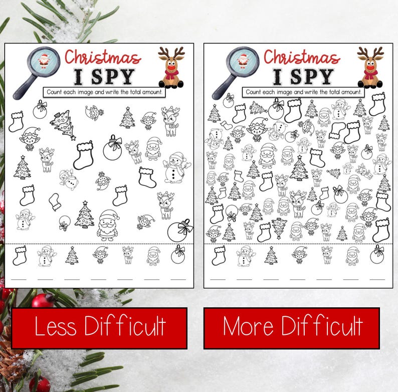 Christmas I Spy Game Printable | Instant Download PDF | Fun Christmas ...