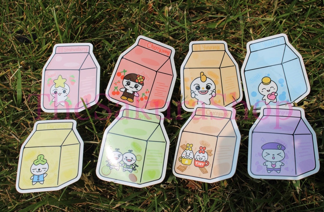 Ateez Teezmon Milk Sticker - Etsy