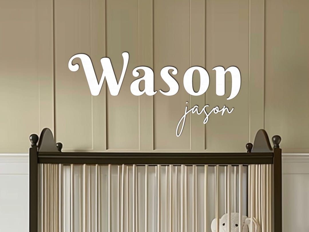 Custom Wooden Name Sign, Wooden Baby Name Sign, Nursery Room Sign ...