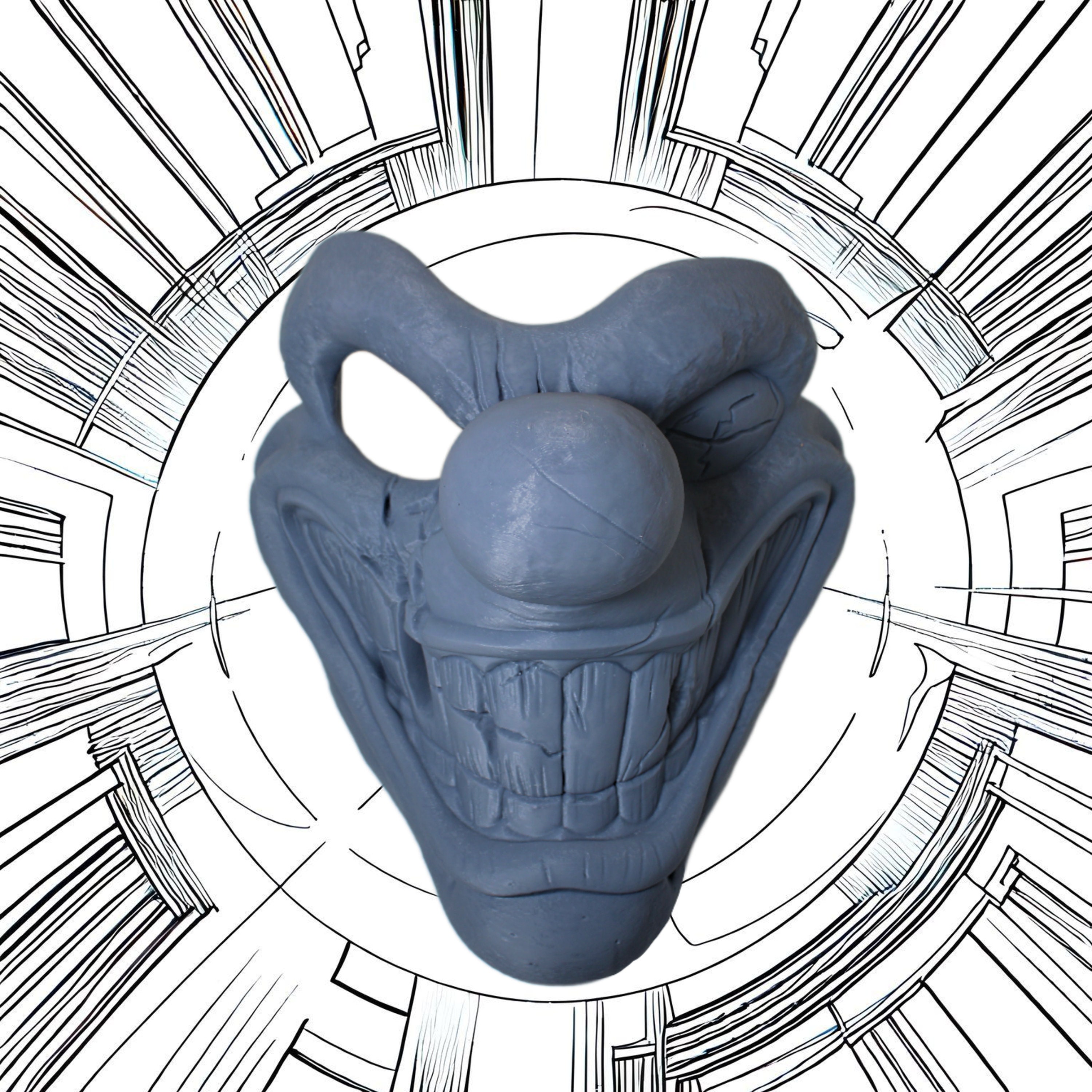 Killer Clown Mask - Etsy