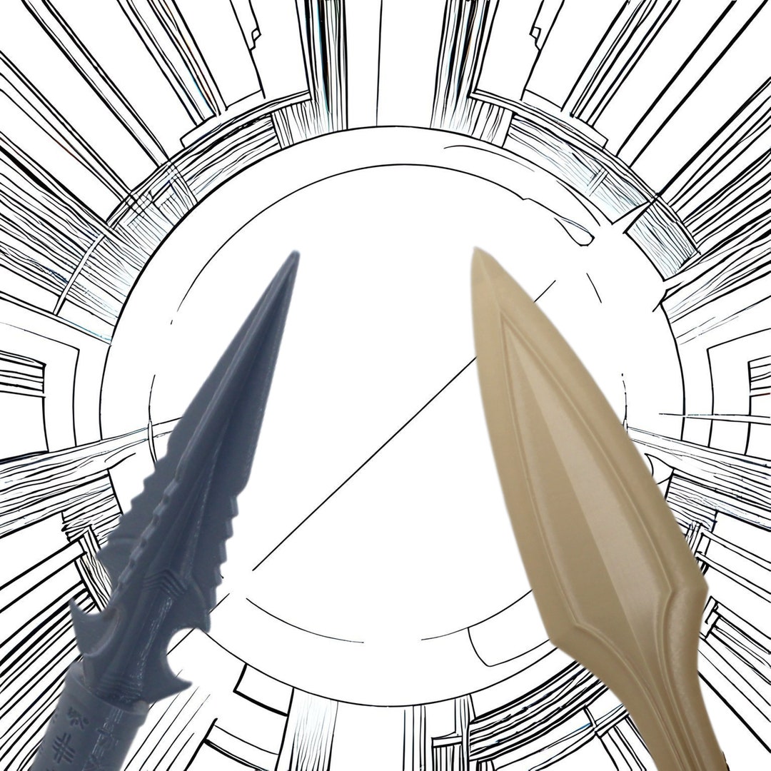 Kunai With Chain 2 Versions - Etsy