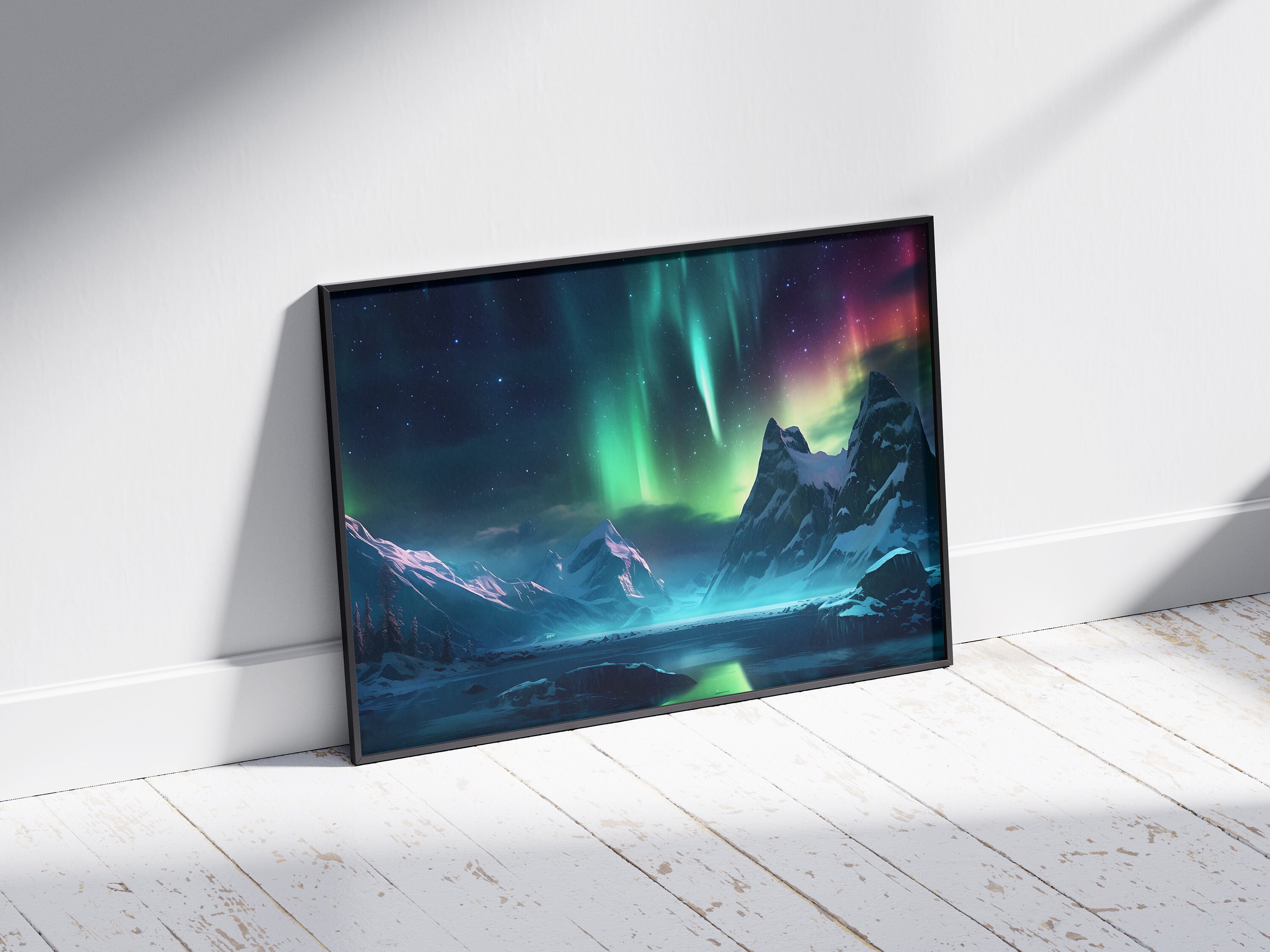 Northern Lights Artwork Digital Download - Etsy