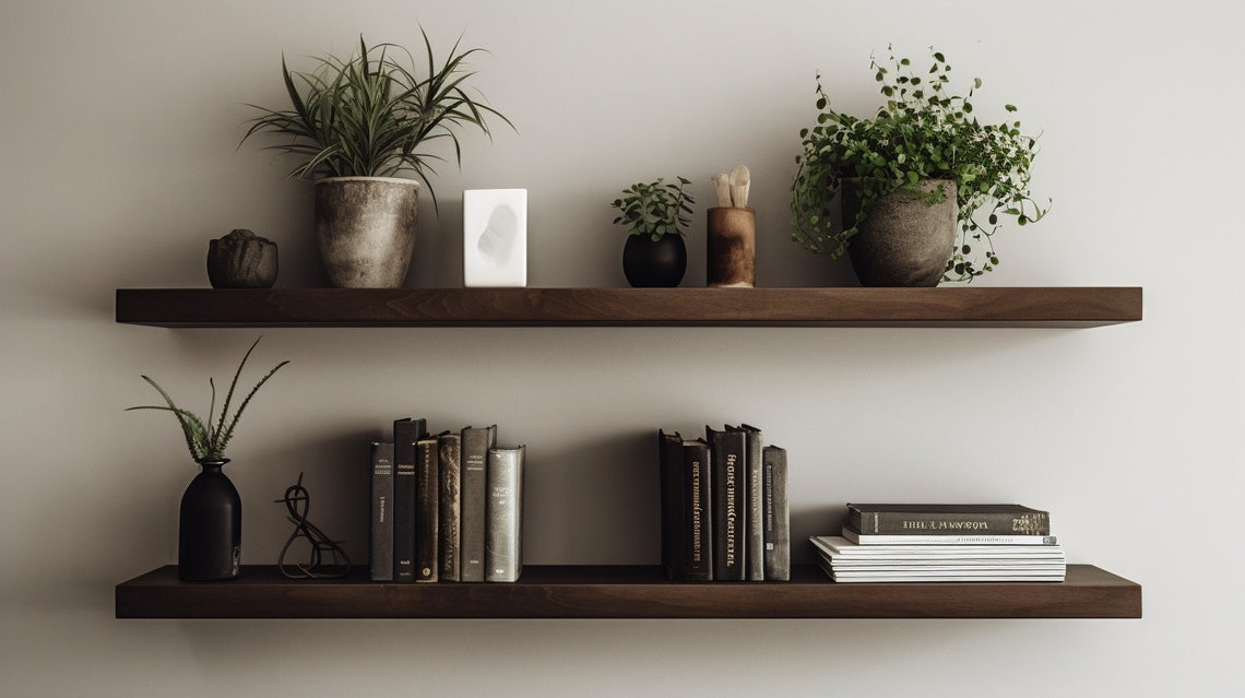 Cozy Dark Notes Minimalist Shelves | Zoom Virtual Backgrounds | Bundle ...