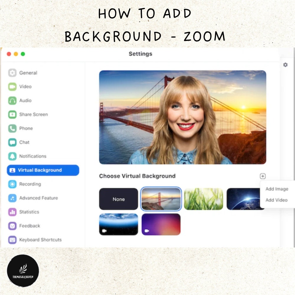 Nature Minimalist | Zoom Virtual Backgrounds | Backdrop | Office ...