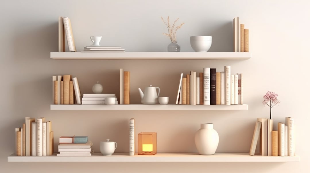 Cozy Minimalist Shelves | Zoom Virtual Backgrounds | Bundle of 4 ...