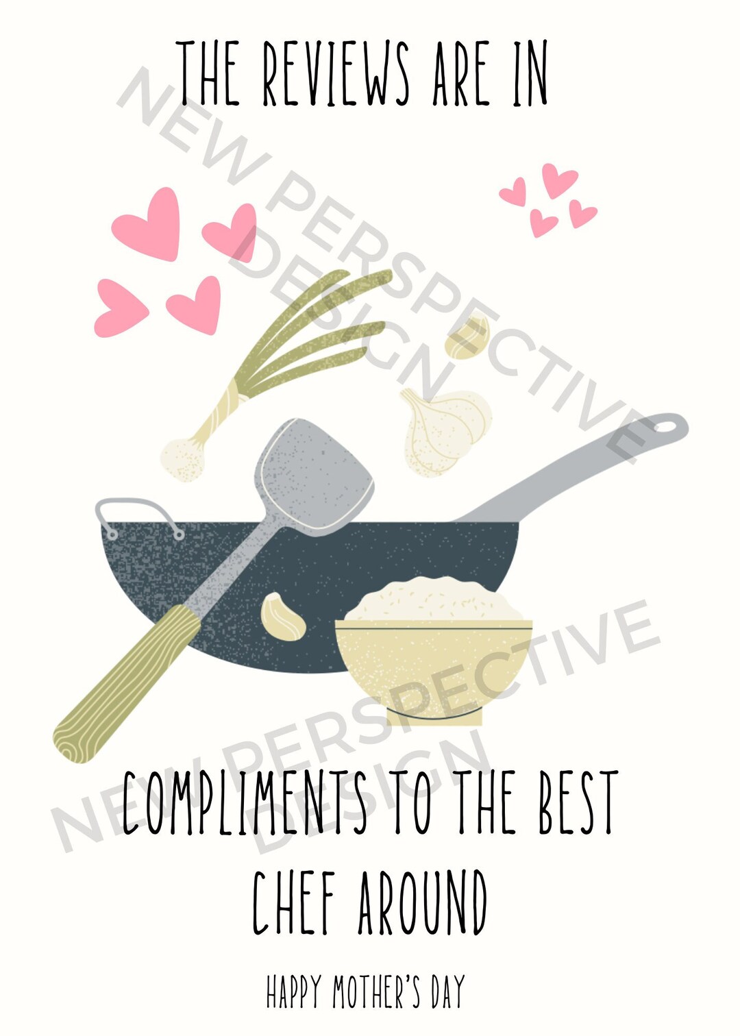 Digital Chef Mother's Day Card - Etsy