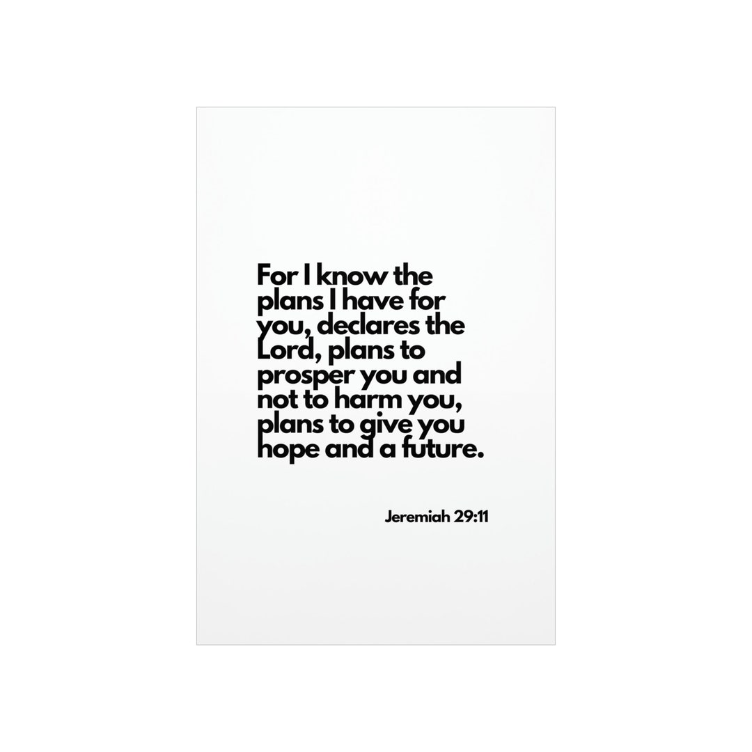 Bible Verse Vertical Poster - Etsy