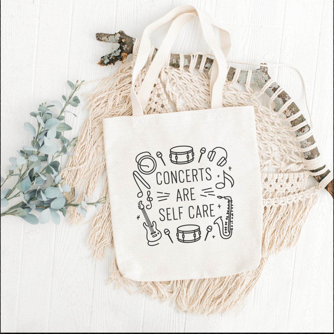 Concerts Are Self Care Cotton Canvas Tote Bag, in My Concert Era, Gift ...