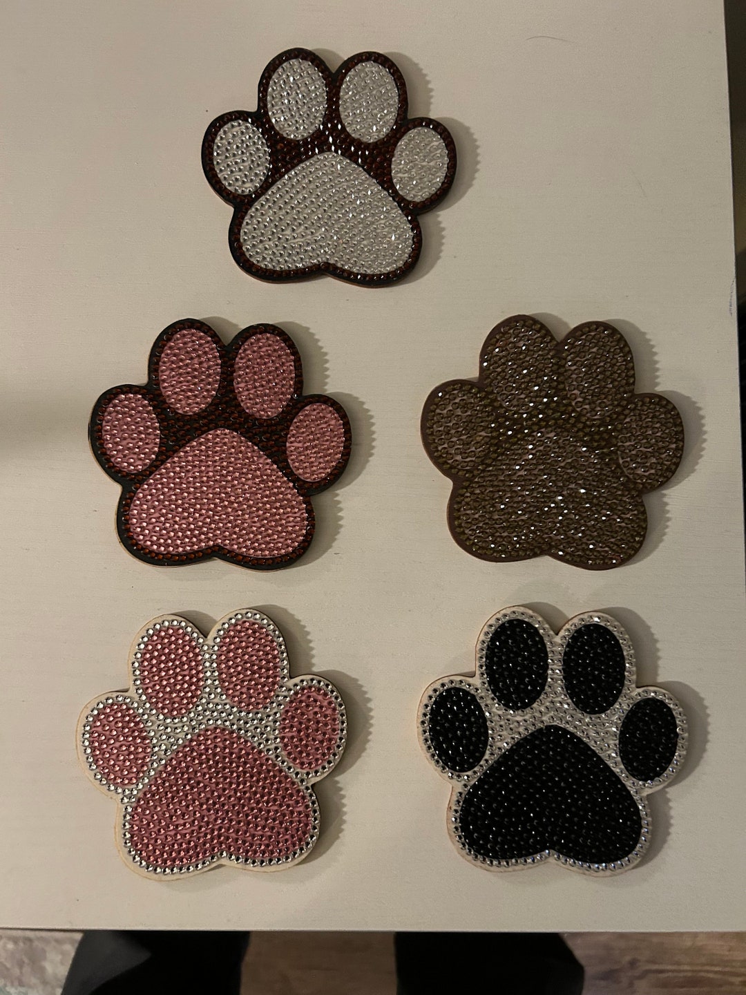 DIAMOND ART COASTER Puppy Paws for Dog Lovers - Etsy