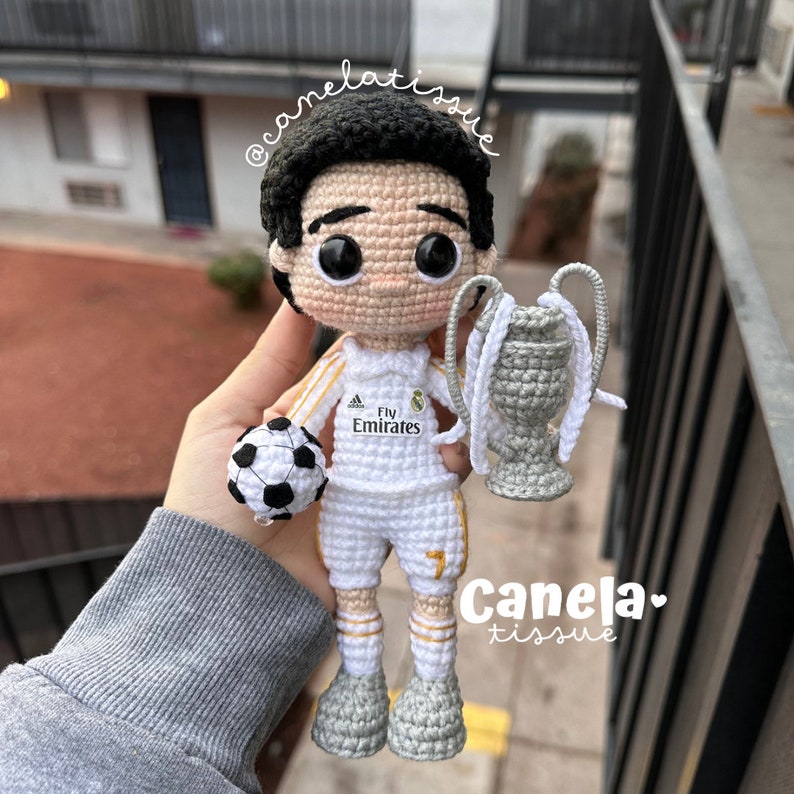 Cristiano Ronaldo Cr7 Crochet Pattern - Etsy Australia