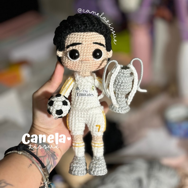 Cristiano Ronaldo CR7 Crochet Pattern - Etsy Canada