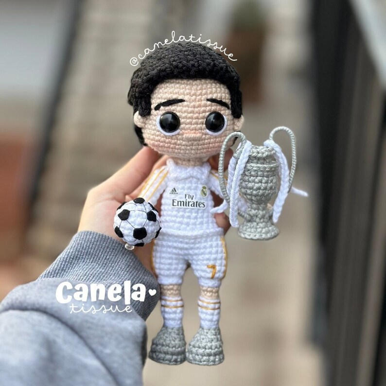 Cristiano Ronaldo Cr7 Crochet Pattern - Etsy Australia