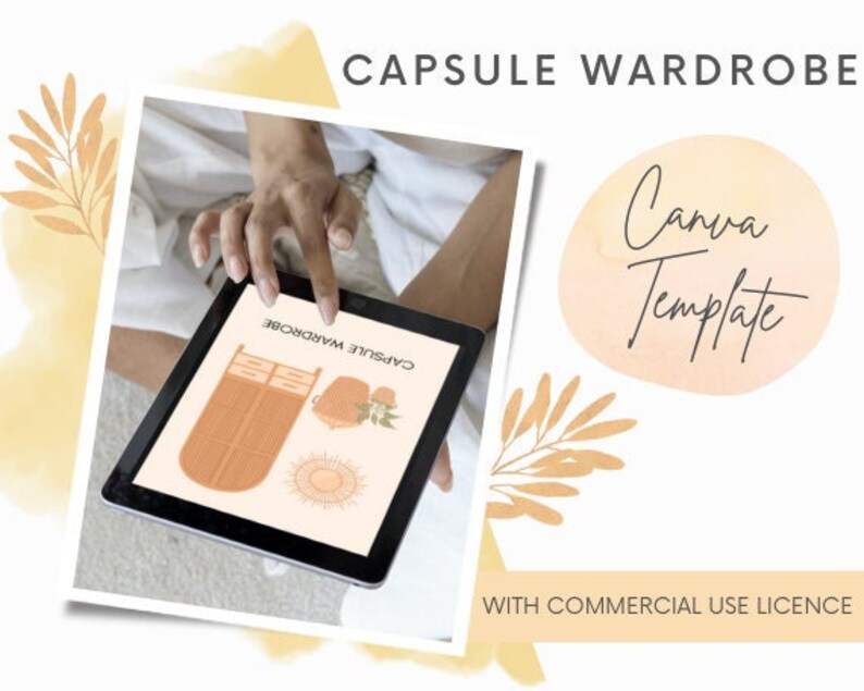 Capsule Wardrobe Planner Canva Template - Etsy