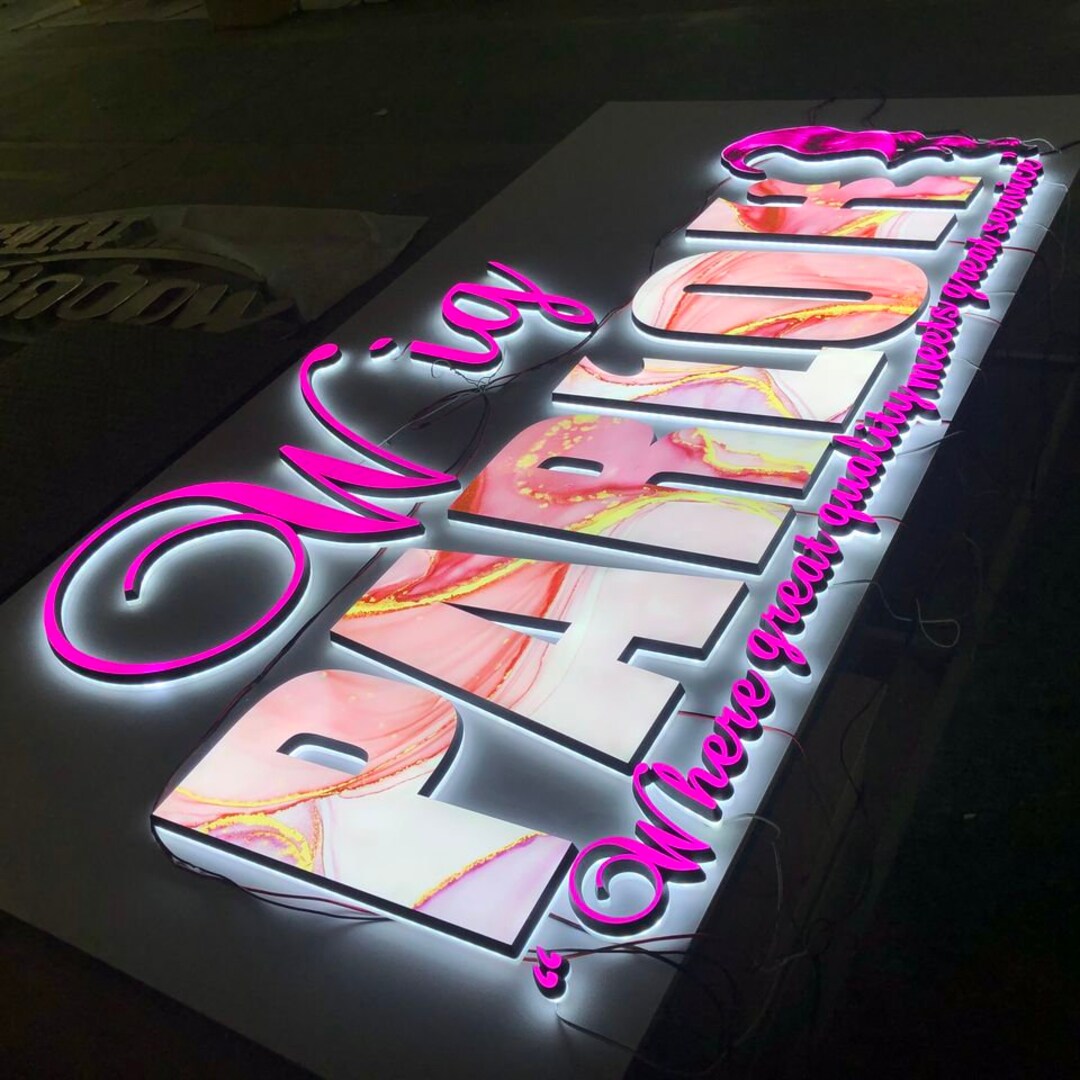 3D Acrylic Channel Letters, LED Custom Business Sign , Front Lit ...