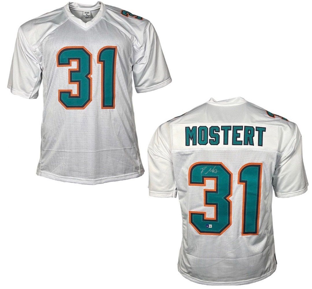 Raheem Mostert Signed Custom White Football Jersey Beckett - Etsy