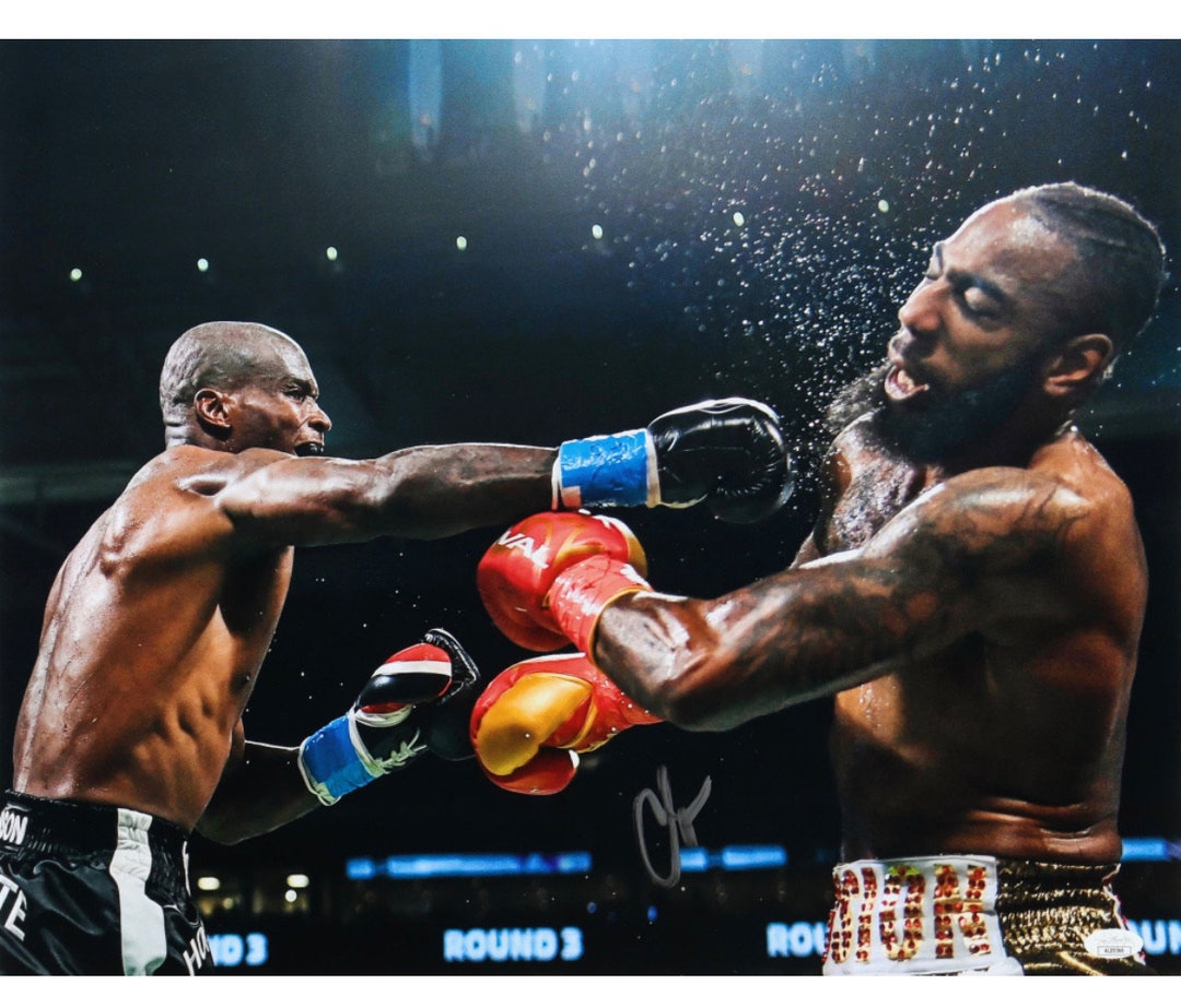 Chad 'ochocinco' Johnson Signed Boxing Photo W Brian Maxwell 16x20 (JSA ...