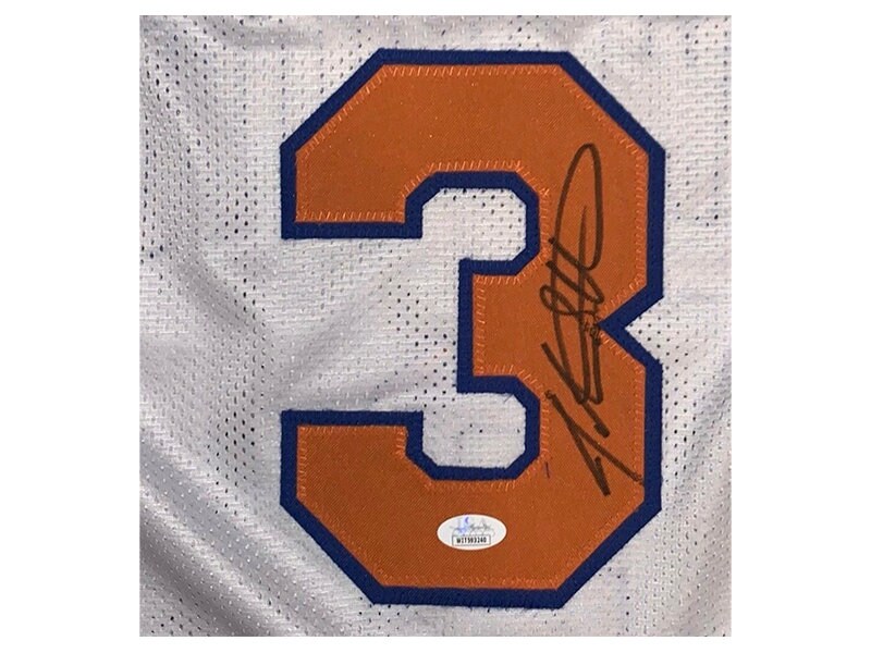 John Starks Autographed White Pro Style Jersey Autographed JSA - Etsy