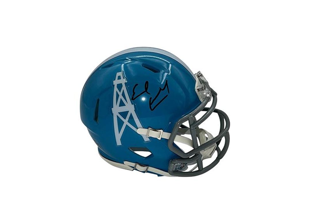 Earl Campbell Signed Houston Oilers Throwback Mini Helmet JSA - Etsy