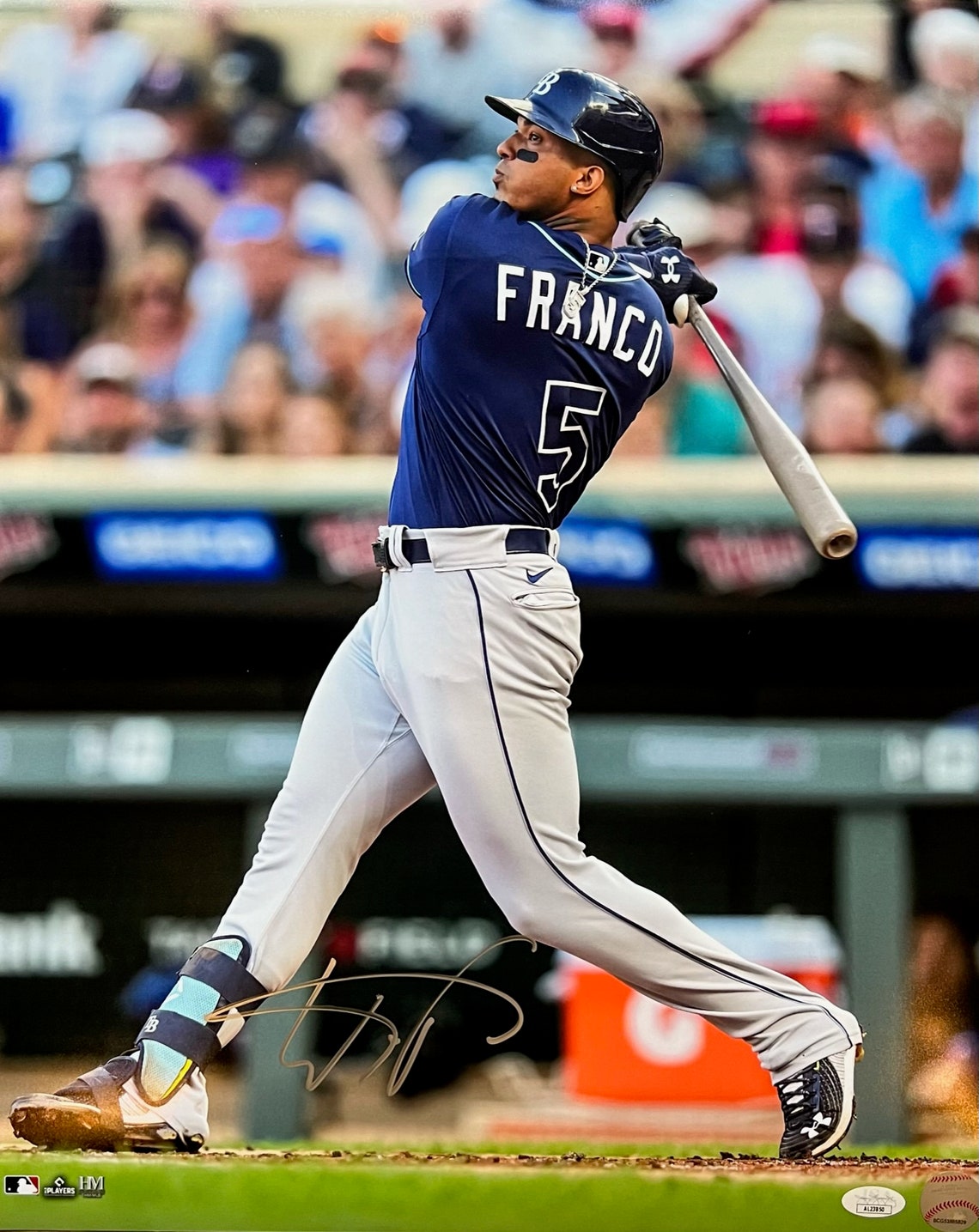 Wander Franco Tampa Bay, Rays Autographed 16x20 Photo JSA - Etsy