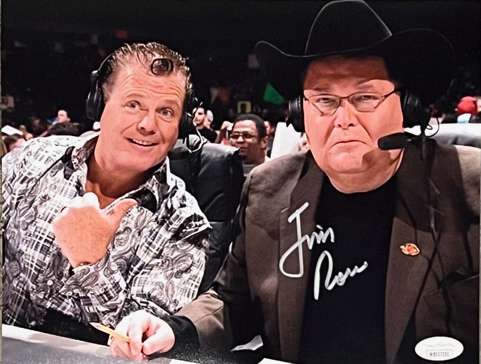 Jim Ross Signed 8x10 WWE Photo With Jerry Lawler JSA - Etsy