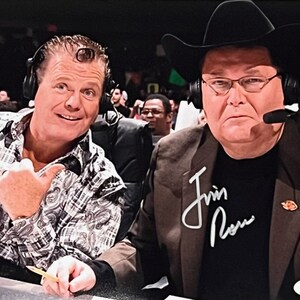 Jim Ross Signed 8x10 WWE Photo With Jerry Lawler JSA - Etsy