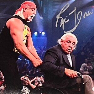 Ric Flair Signed WWE 8x10 Photo With Hogan JSA - Etsy