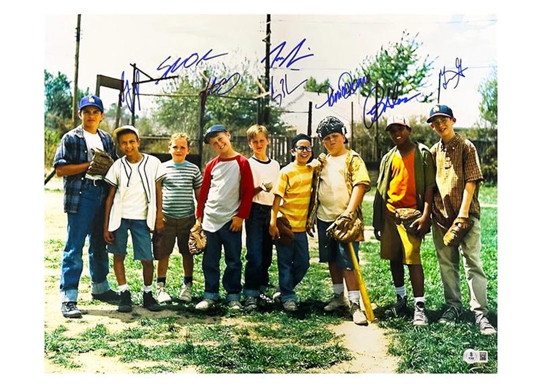 Sandlot Movie Cast Signed 8 Signature Baseball 16x20 Photo Beckett - Etsy