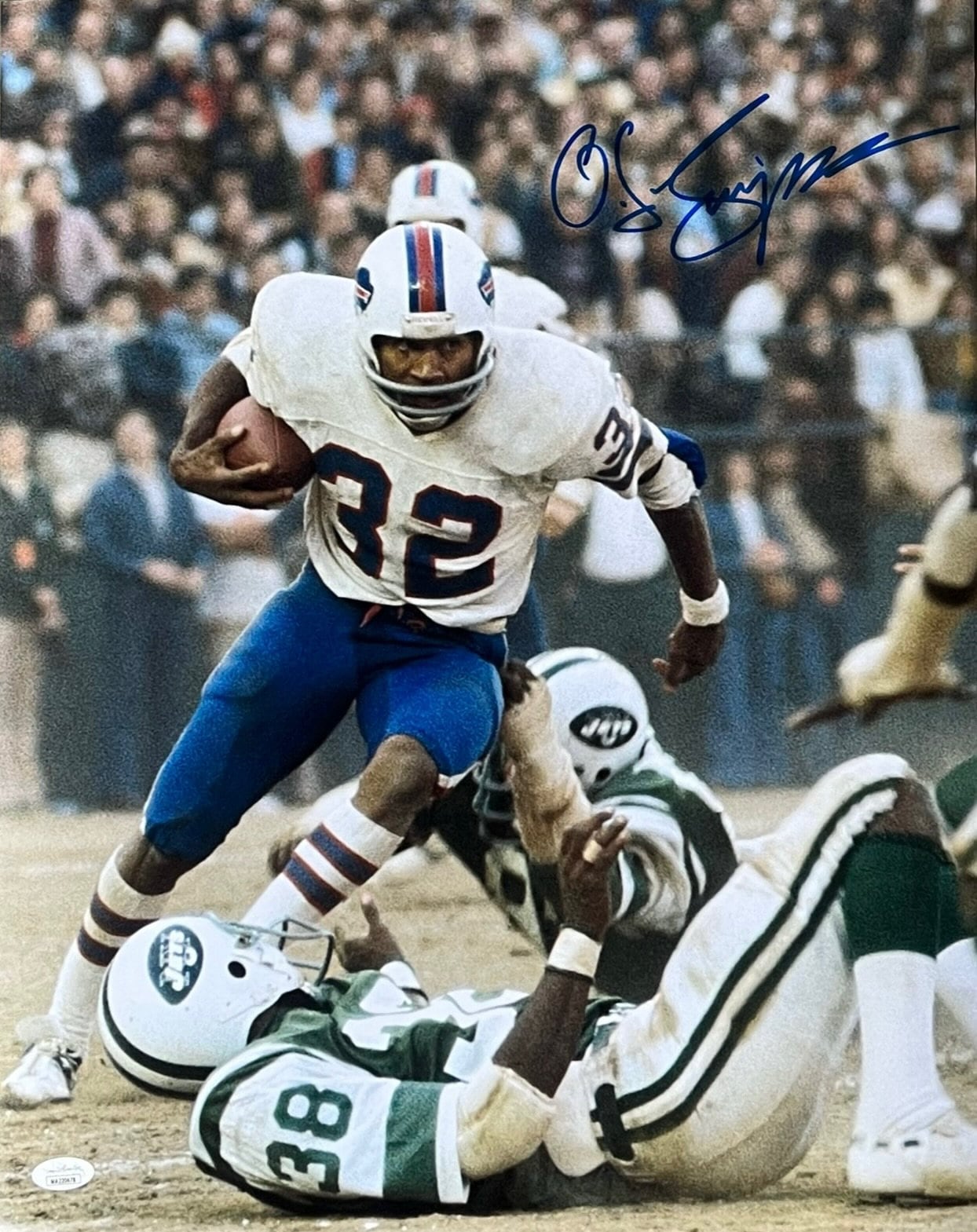 O.J. OJ Simpson Autographed Buffalo Bills Vs New York Jets 16x20 Photo ...