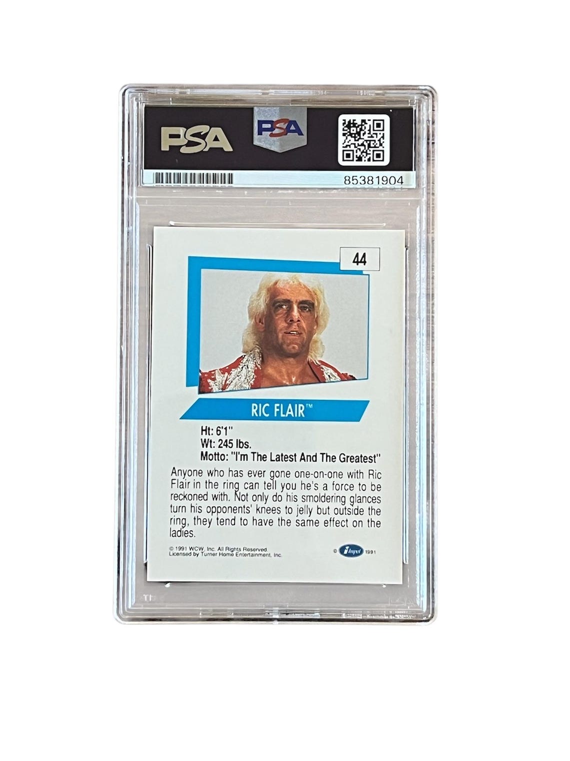 RIC FLAIR Signed 1991 Impel Wrestling Card #44 PSA #85381904 - Etsy