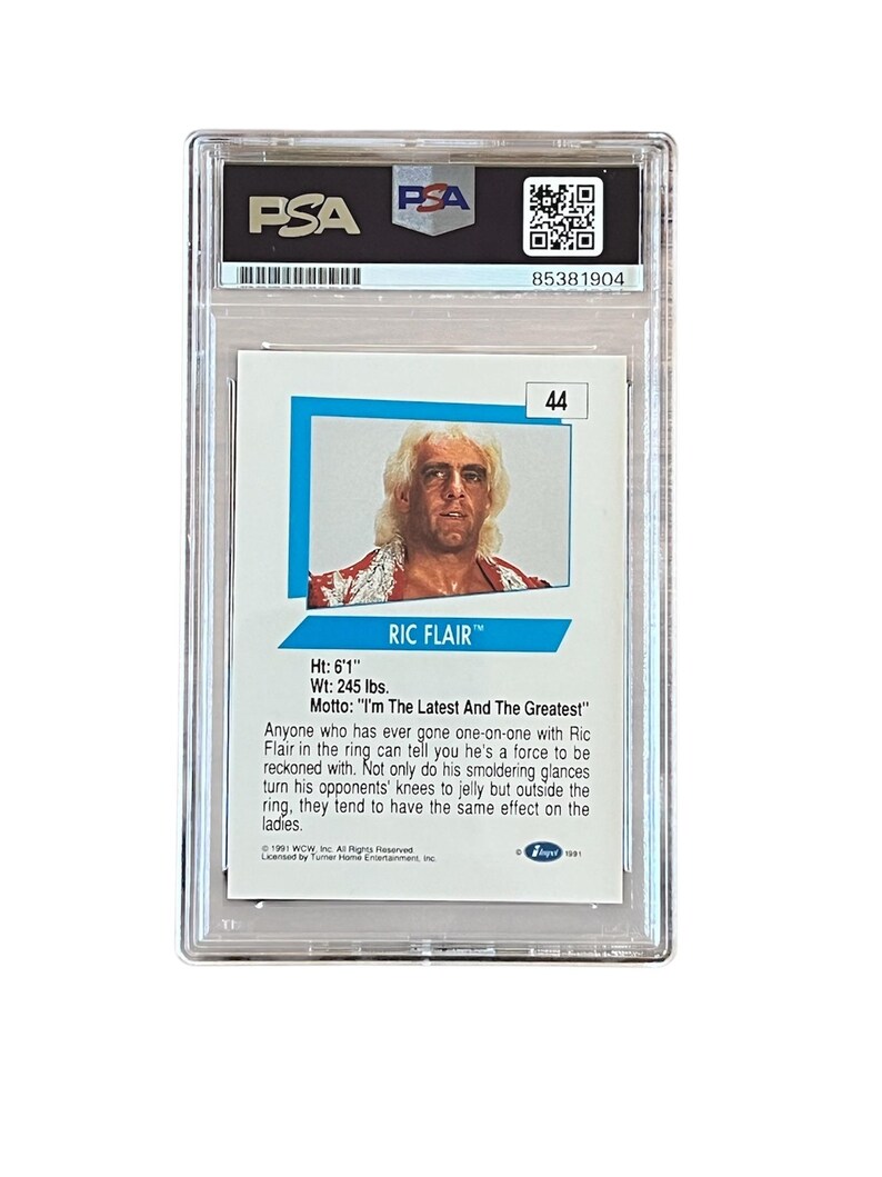 RIC FLAIR Signed 1991 Impel Wrestling Card #44 PSA #85381904 - Etsy