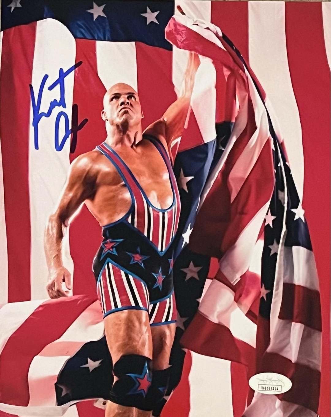 Kurt Angle 8x10 WWE Wrestling Signed Photo JSA - Etsy