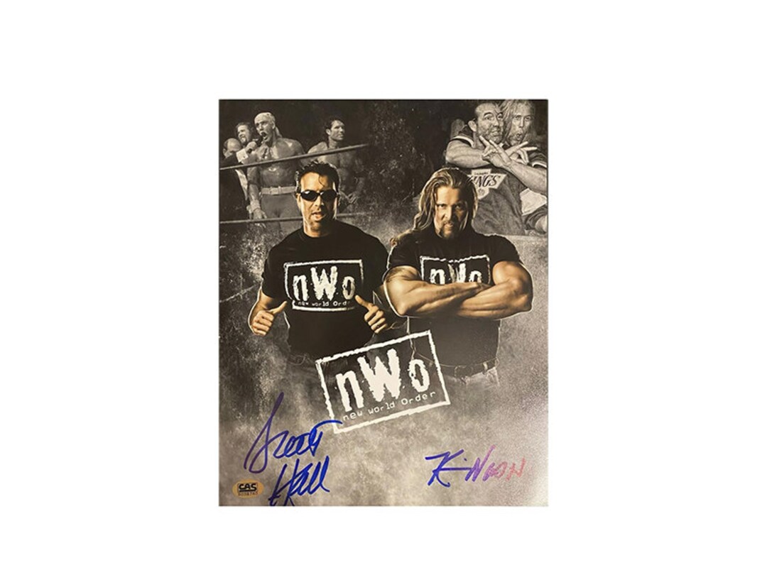 Scott Hall Razor Ramon Kevin Nash NWO Autographed Photo 10x8 WCW CSA - Etsy