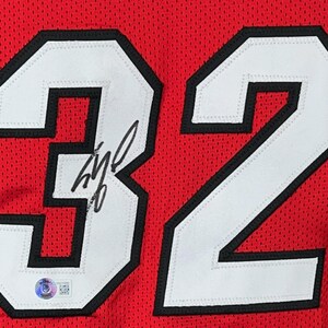 Shaquille O’neal (shaq) Signed Custom Miami Red Basketball Jersey ...