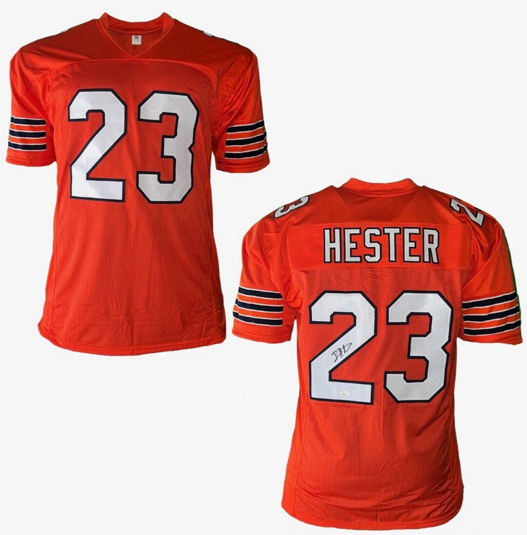 Devin Hester Signed Orange Custom Football Jersey JSA - Etsy
