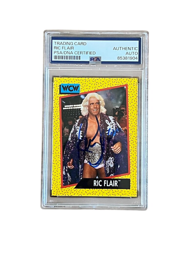 RIC FLAIR Signed 1991 Impel Wrestling Card #44 PSA #85381904 - Etsy
