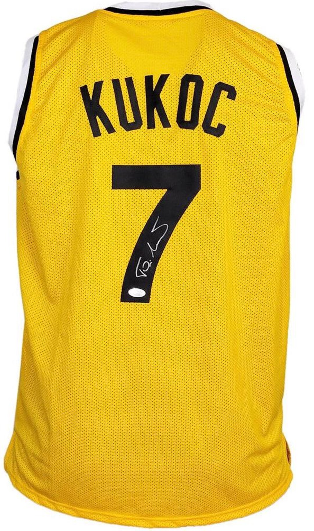 Toni Kukoc Signed Custom Yellow Basketball Jersey JSA - Etsy