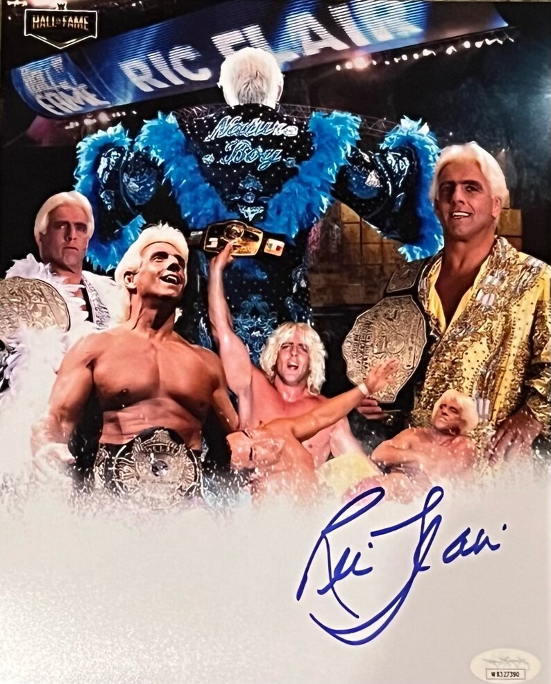 Ric Flair Signed WWE 16x20 Photo JSA - Etsy
